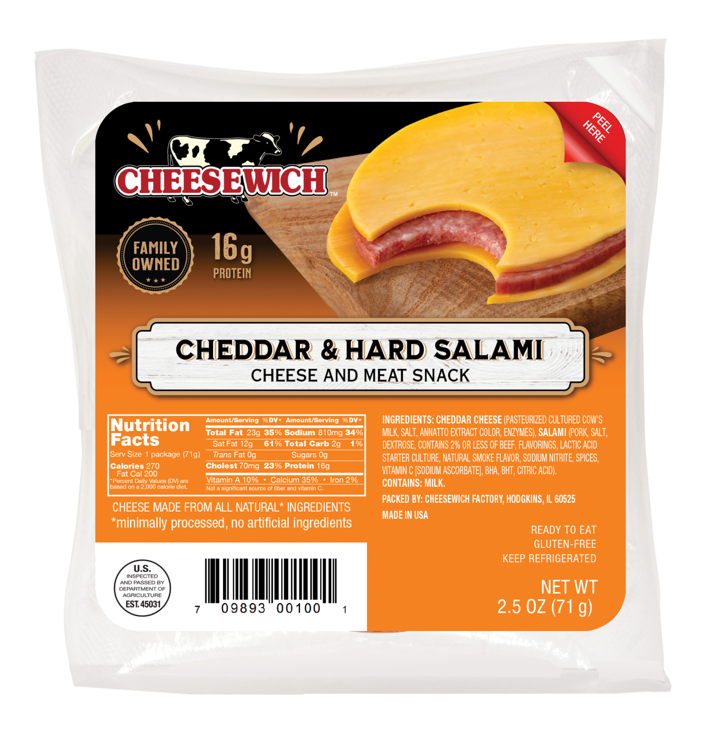 Cheddar & Hard Salami – Cheesewich